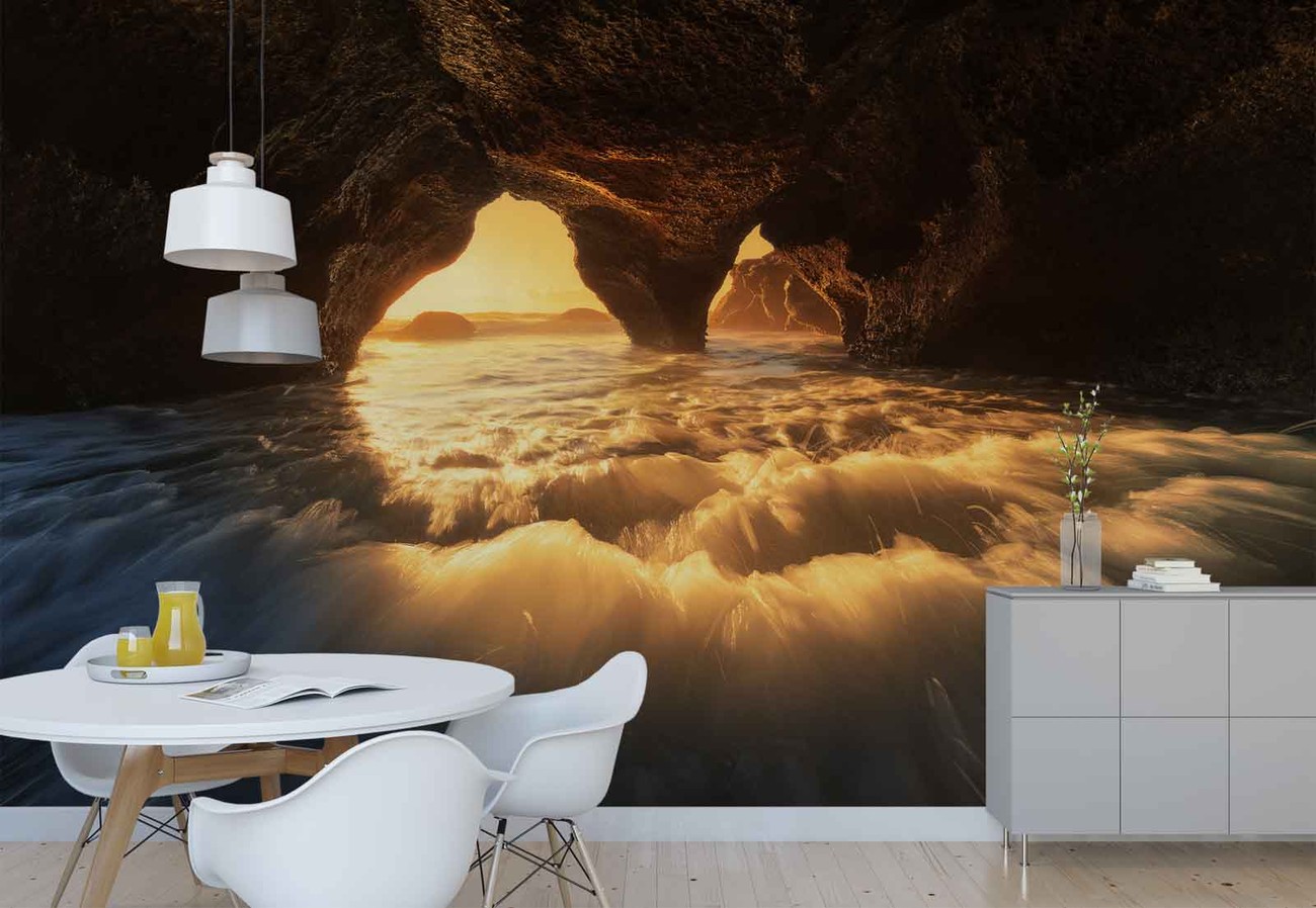 The Secret Sea Cave Wall Paper Mural | Buy at EuroPosters