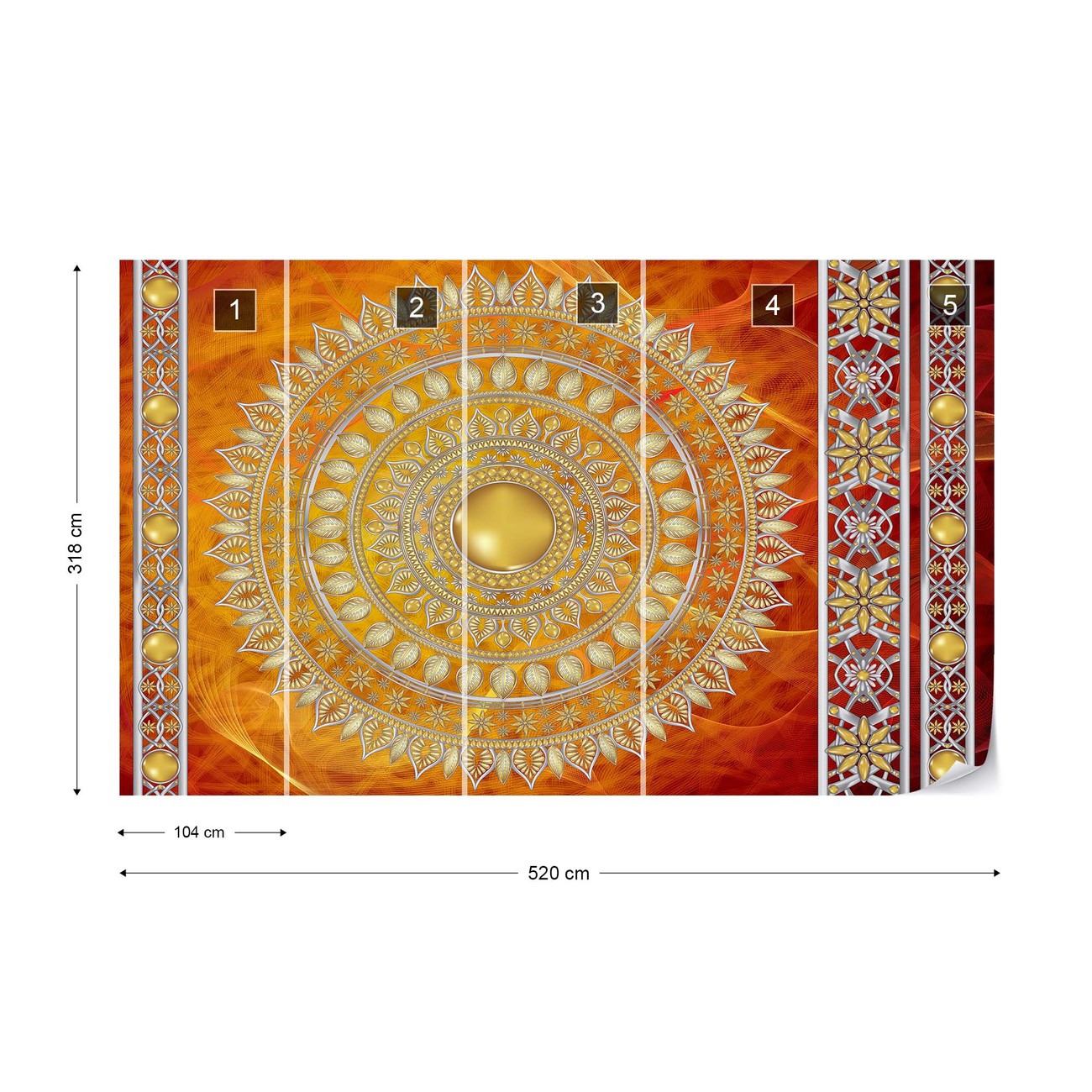 Tribal Pattern Wall Paper Mural | Buy at EuroPosters