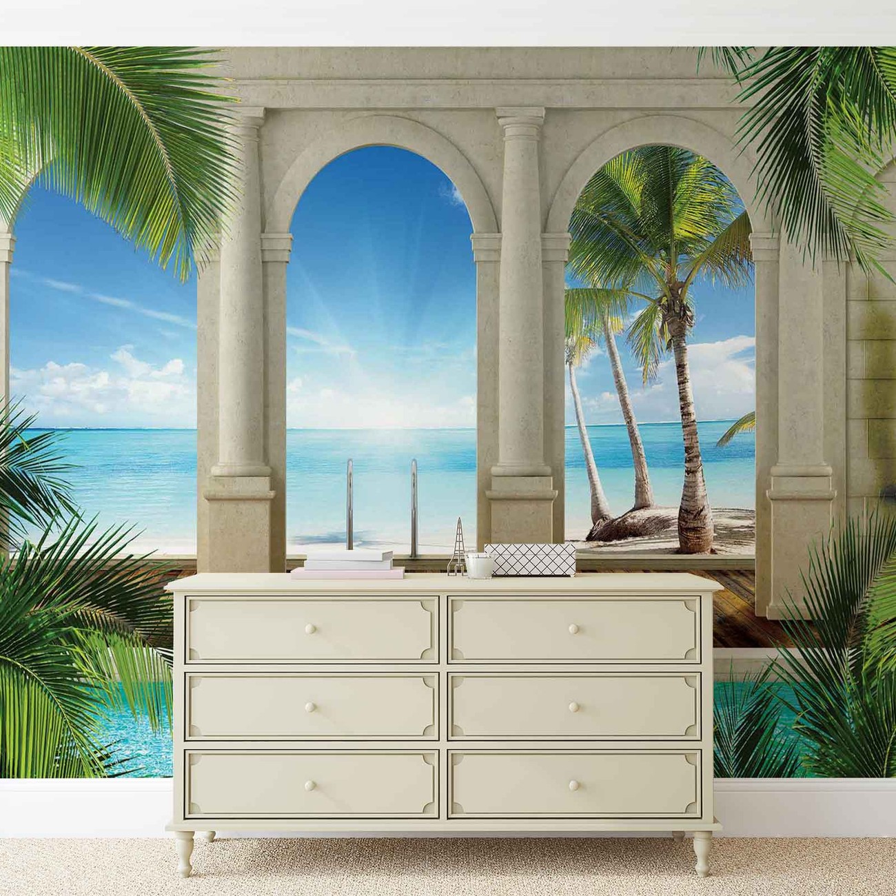 Tropical Beach Wall Paper Mural | Buy at EuroPosters