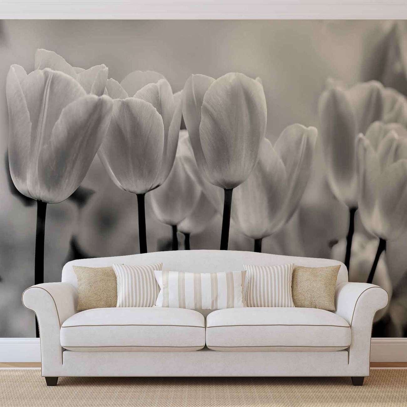 Tulip Flowers Wall Paper Mural | Buy at EuroPosters