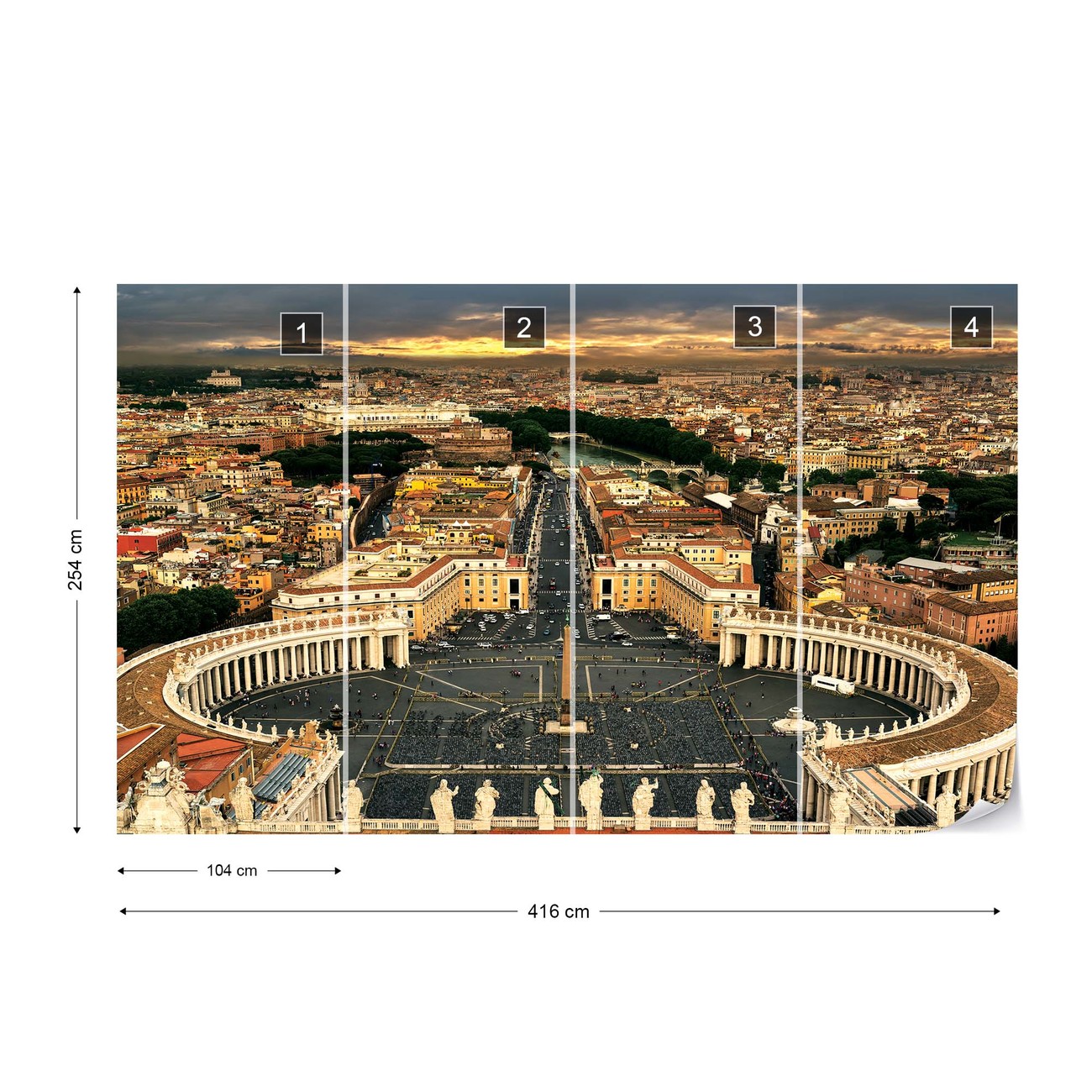 Vatican Wall Paper Mural | Buy at EuroPosters