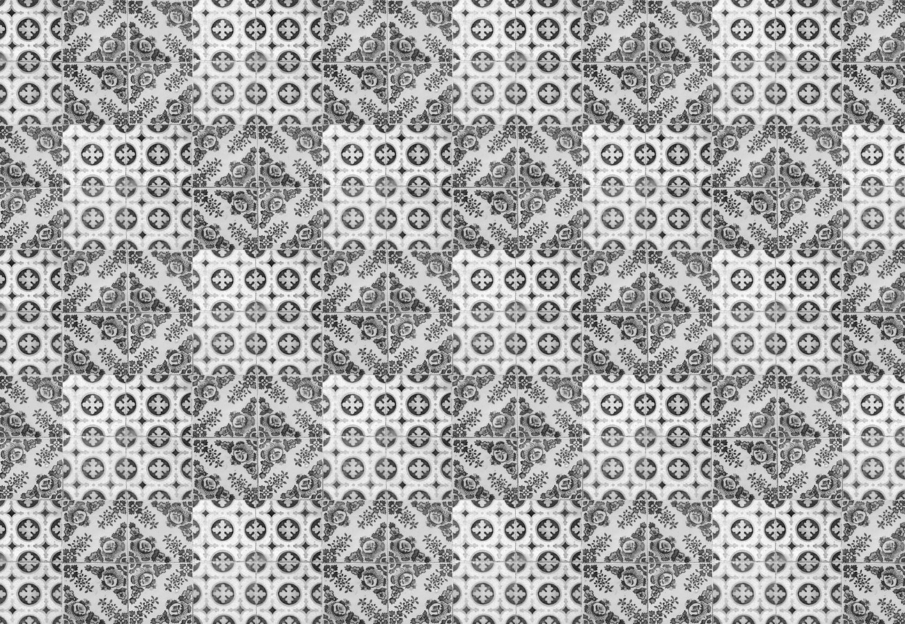 Vintage Tile Pattern Wall Paper Mural | Buy at EuroPosters