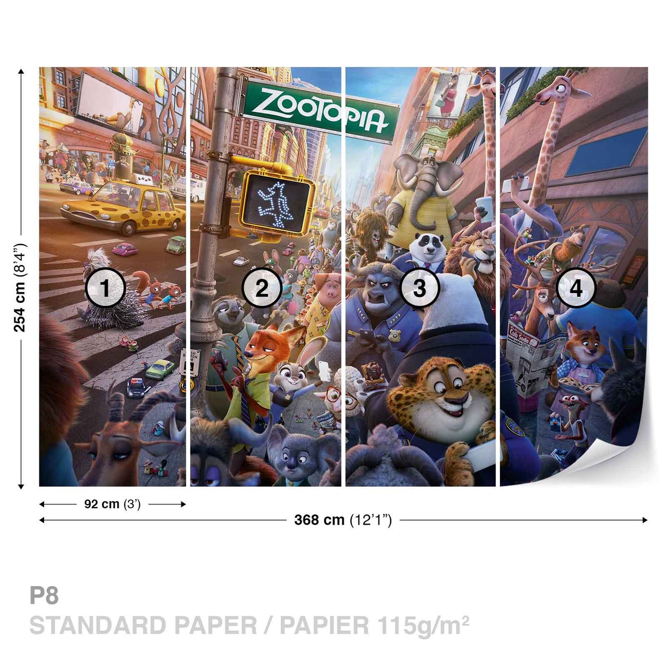 Walt Disney Zootopia Wall Paper Mural | Buy at EuroPosters