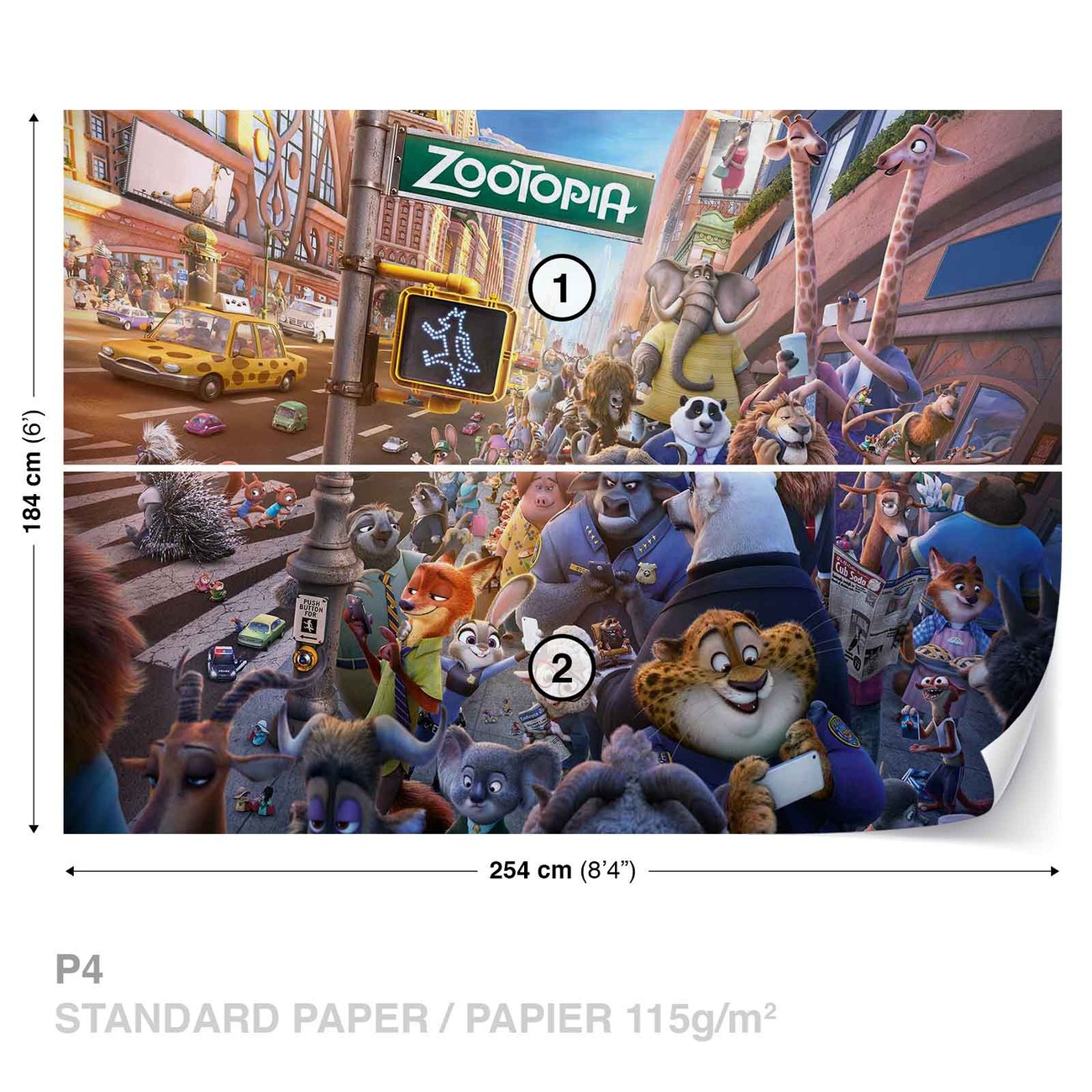 Walt Disney Zootopia Wall Paper Mural | Buy at EuroPosters