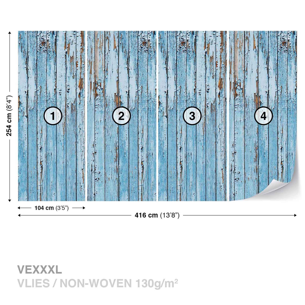 Wood Planks Wall Paper Mural | Buy at EuroPosters