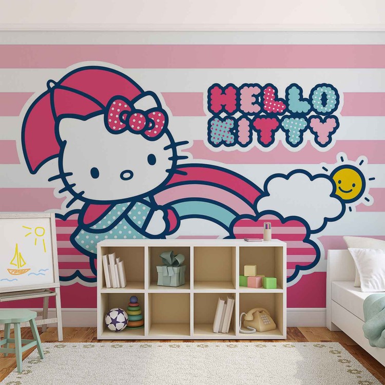 Hello Kitty Wall Paper Mural | Buy at EuroPosters