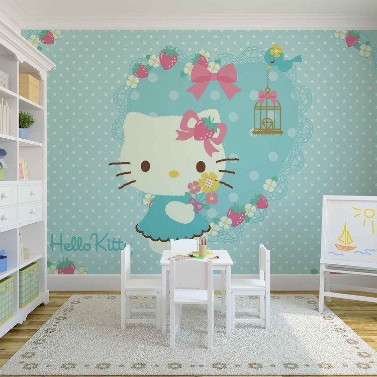 Hello Kitty Wall Paper Mural | Buy at EuroPosters