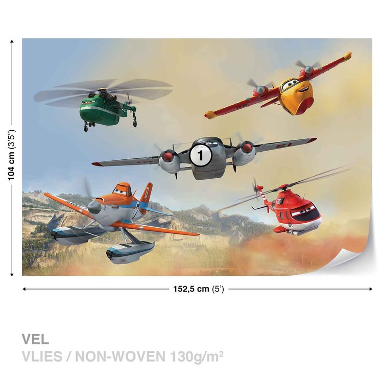 Disney Planes Dusty Blade Dipper Cabbie Wall Paper Mural Buy at EuroPosters