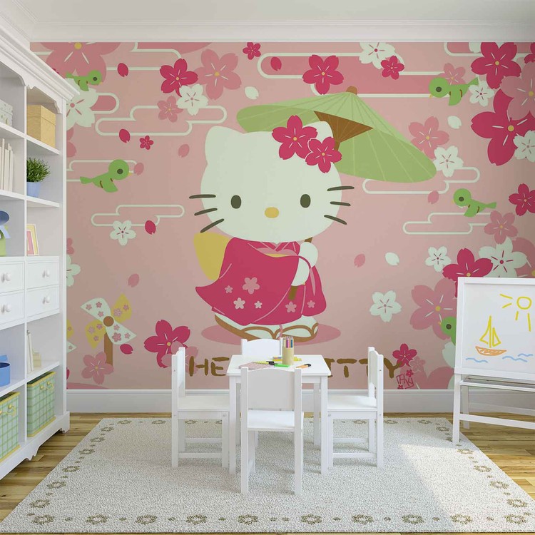 Hello Kitty Wall Paper Mural | Buy at EuroPosters