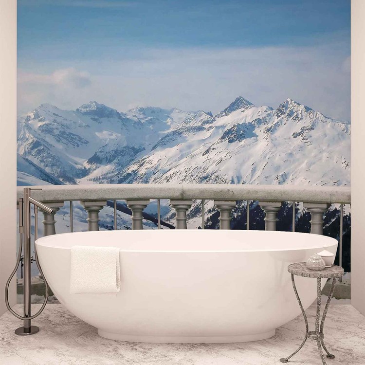 Mountain Scene Wall Paper Mural | Buy at EuroPosters