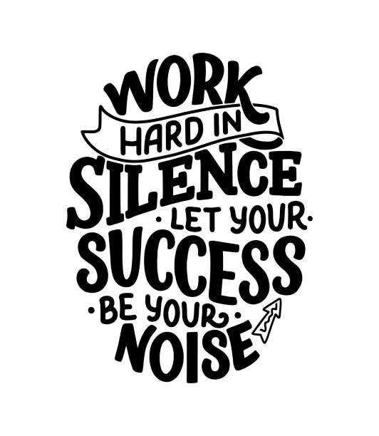 Wall Art Print Inspirational Quote Hand Drawn Vintage Illustration