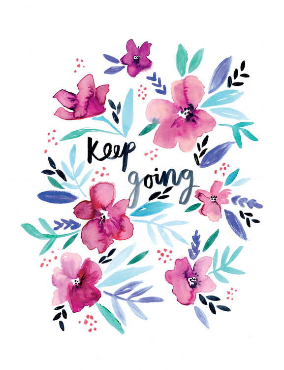Künstlerische illustrasjon | Keep going, Laura Irwin | Europosters