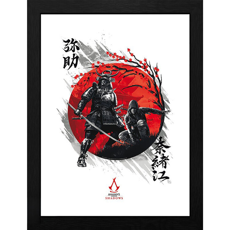Assassin's Creed: Shadows - Yasuke & Naoe Framed poster | Buy at ...