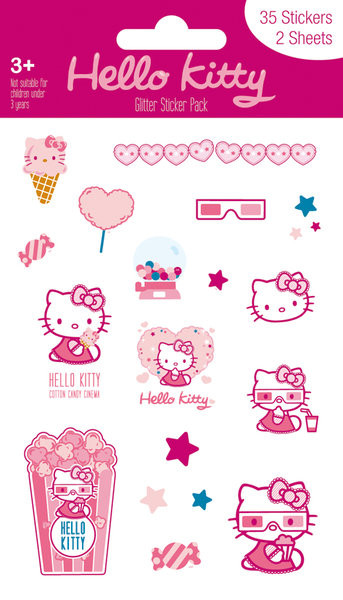 Autocolantes Hello Kitty - Candy (Glitter) | Ideias para presentes ...