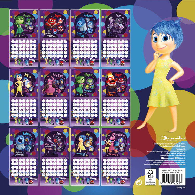 Inside Out - Calendários de parede 2024 | Compre em Europosters