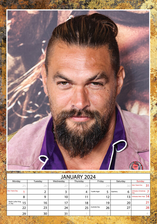 Jason Momoa - Calendários de parede 2024 | Compre em Europosters