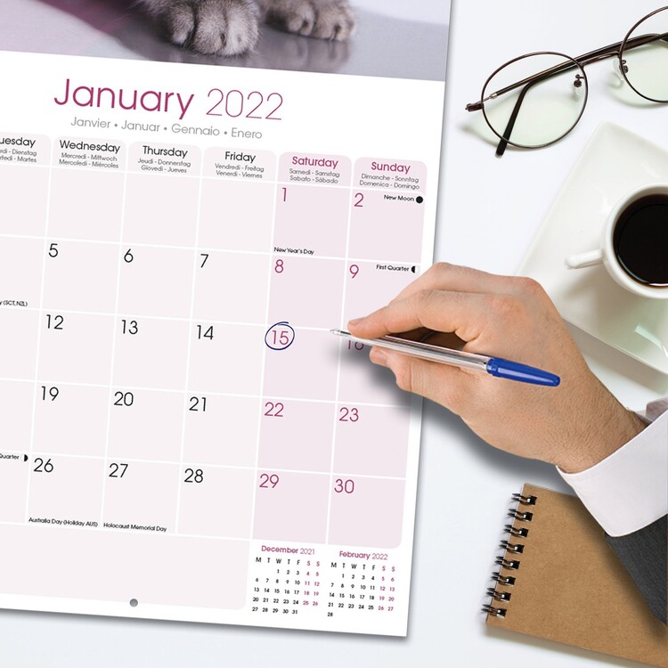 Office Wall Calendars For 2022