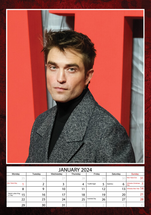 Robert Pattinson 2022 Calendar