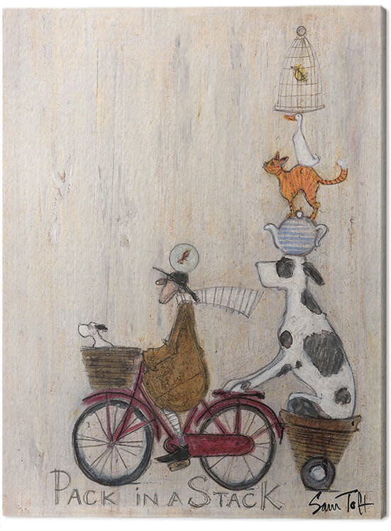 Canvas Wall Art Sam Toft - Pack in a Stack | Canvas Prints | Europosters