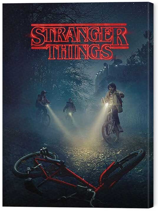 Canvas-taulu Stranger Things - Bike | Seinäkoristeet | Europosters