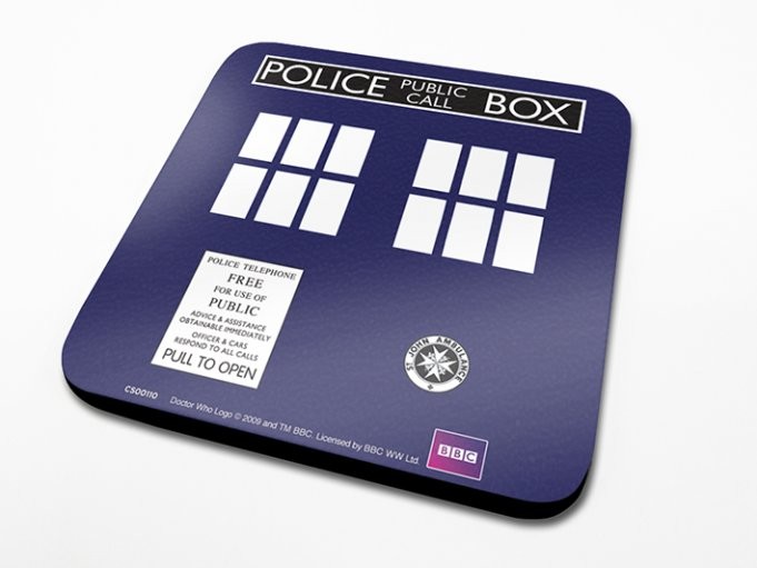 Coaster Doctor Who - Tardis | Tips for original gifts