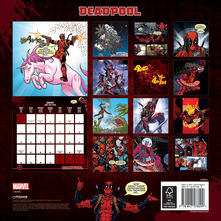 Deadpool - Wall Calendars | Large selection