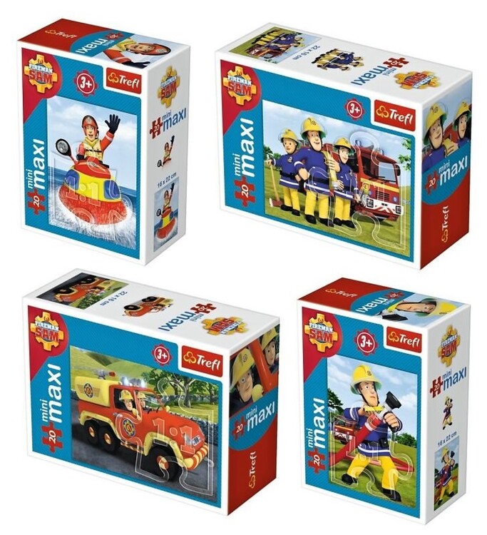 Jigsaw puzzle Fireman Sam 4in1 | Tips for original gifts | Europosters