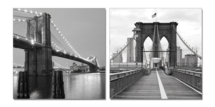 Gray bridge pillar Mounted Art Print | Buy at EuroPosters