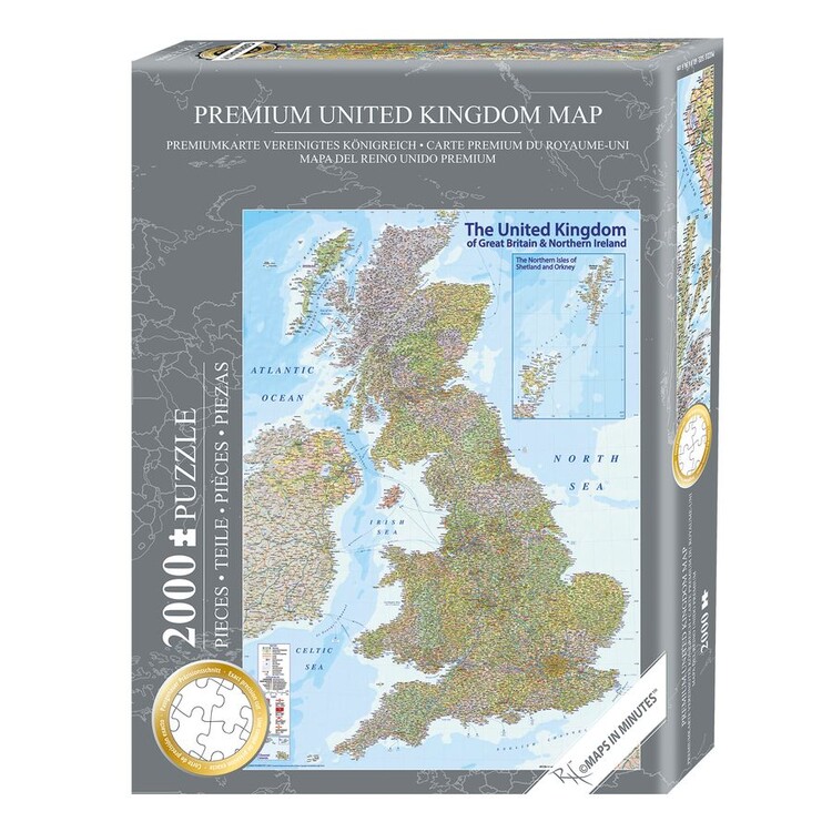 Jigsaw puzzle Great Britain Map | Tips for original gifts | Europosters