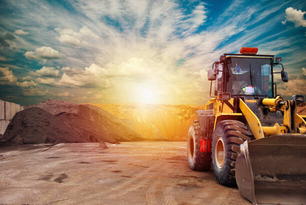 Wall Art Print | Heavy equipment machine wheel loader on, Naron Purba ...