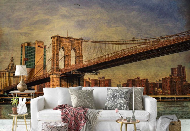 Brooklyn Bridge Wall Mural | Buy online at Europosters
