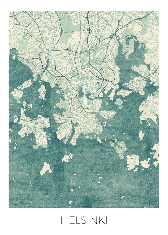 Juliste, Poster Helsinki, Hubert Roguski | Tilaa netistä | 3+1 ILMAINEN ...