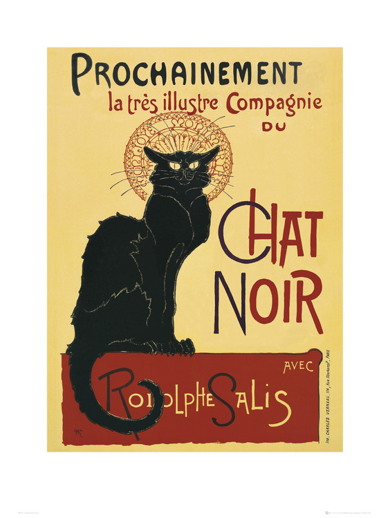 Art Print Le Chat Noir | Posters, Wall Art | Europosters