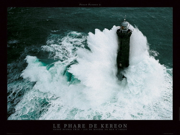 Art Print Le phare de Kéréon, Philip Plisson | Posters, Wall Art ...