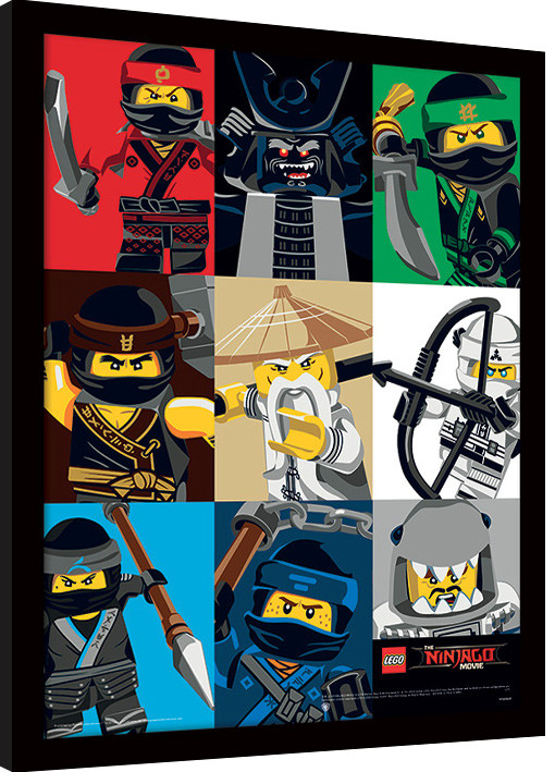 LEGO® Ninjago Movie - Colour Blocks Framed poster | Buy at Europosters