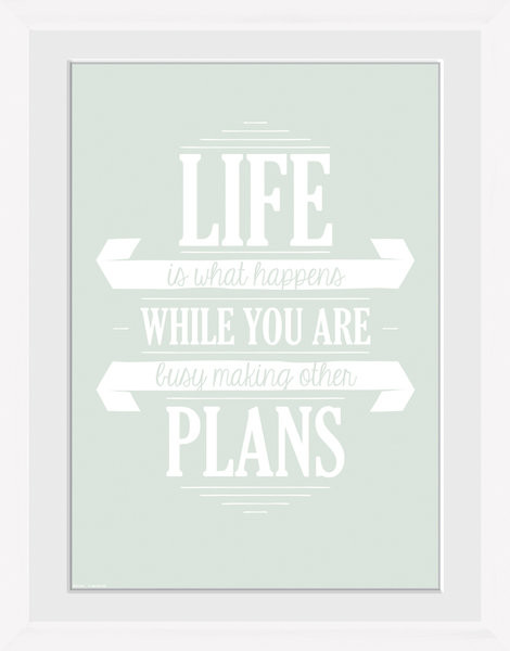 Innrammet poster Life - Plans | Plakater, bilder | Europosters