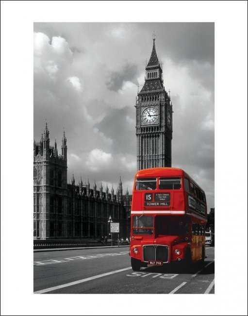 Art Print London Red Bus | Posters, Wall Art | Europosters