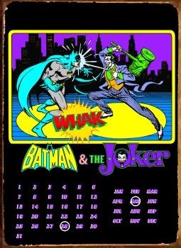 BATMAN & JOKER | Collectible retro metal signs for your wall