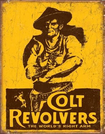 COLT - World's Right Arm | Collectible retro metal signs for your wall