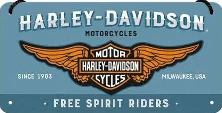Harley-Davidson - Free Spirit Riders | Collectible retro metal signs ...