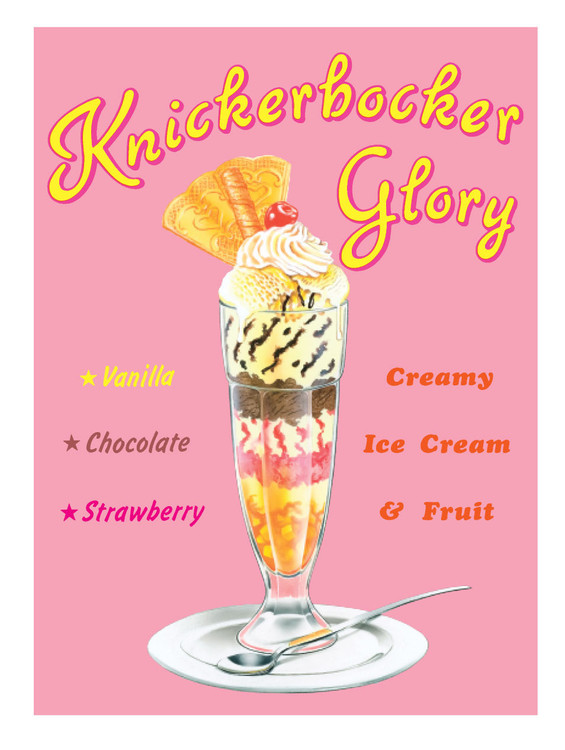 KNICKERBOCKER GLORY | Collectible retro metal signs for your wall