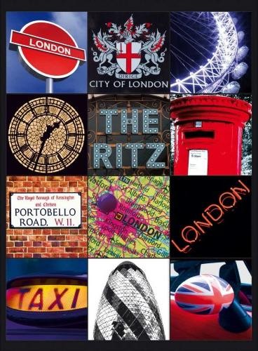 LONDON COLLAGE 2 | Collectible retro metal signs for your wall