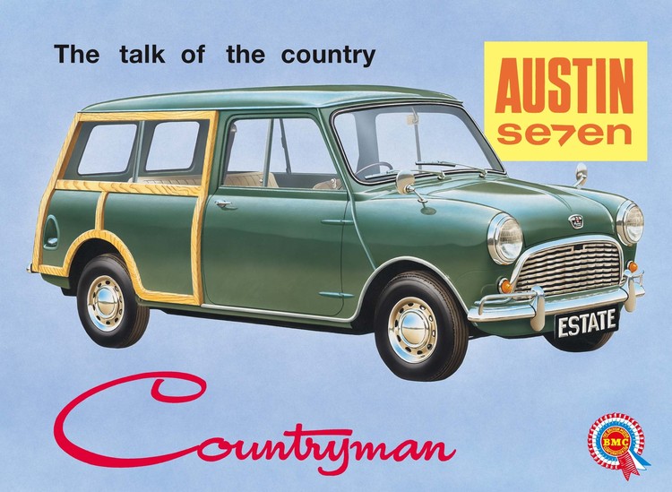 MINI COUNTRYMAN | Collectible retro metal signs for your wall