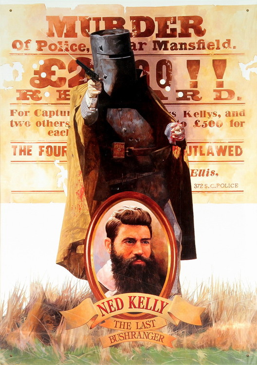 NED KELLY | Collectible retro metal signs for your wall