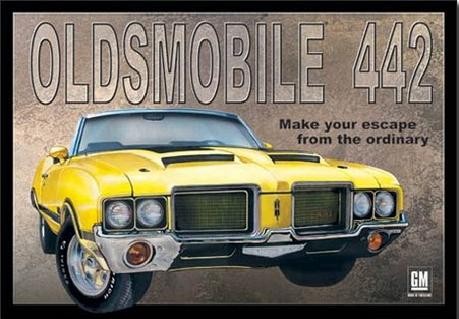 OLDSMOBILE 442 | Collectible retro metal signs for your wall