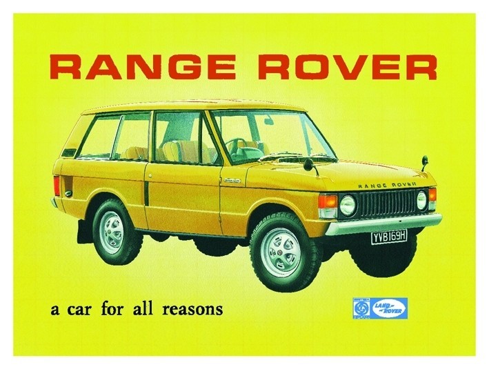 RANGE ROVER | Collectible retro metal signs for your wall