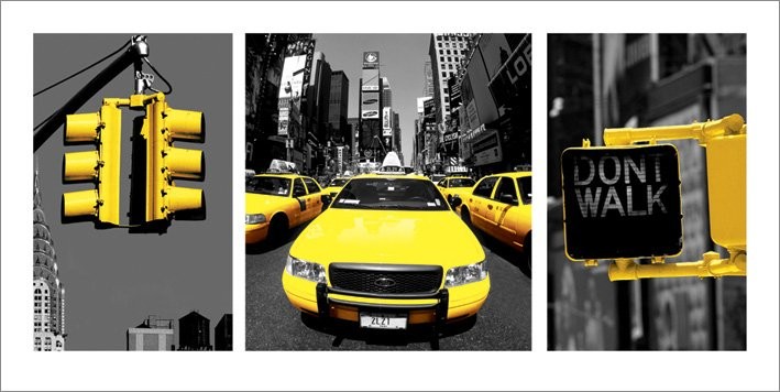 Art Print New York - Yellow | Posters, Wall Art | Europosters