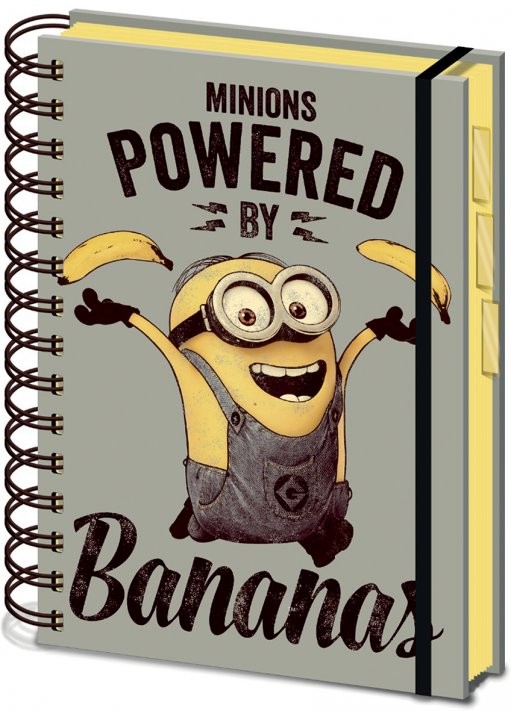 Notebook, journal Minions (Despicable Me) - Powered by Bananas A5 ...