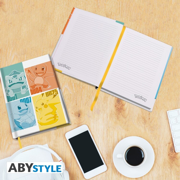 Notebook, journal Pokemon - Kanto Starter's | Tips for original gifts ...