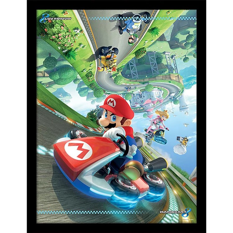 Mario Cart 8 - Flip Framed poster | Buy at Europosters